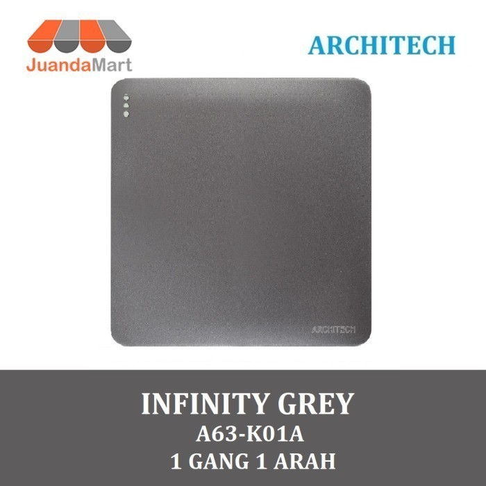 Jual [JM] ARCHITECH Saklar Stop Kontak Dinding INFINITY A63 Grey Series 2.1 | Shopee Indonesia