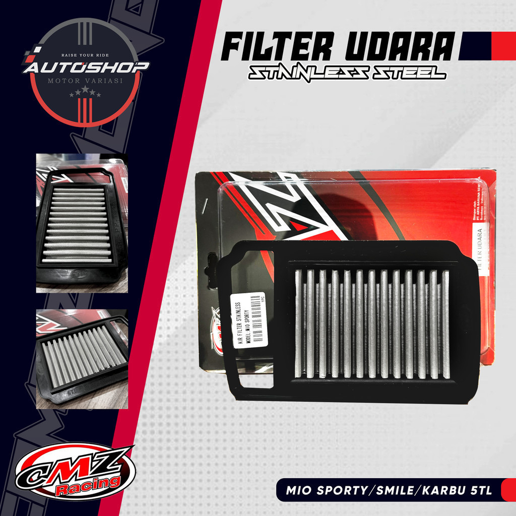 Jual Filter Udara Stainless MIO SPORTY Saringan Hawa MIO SMILE MIO ...