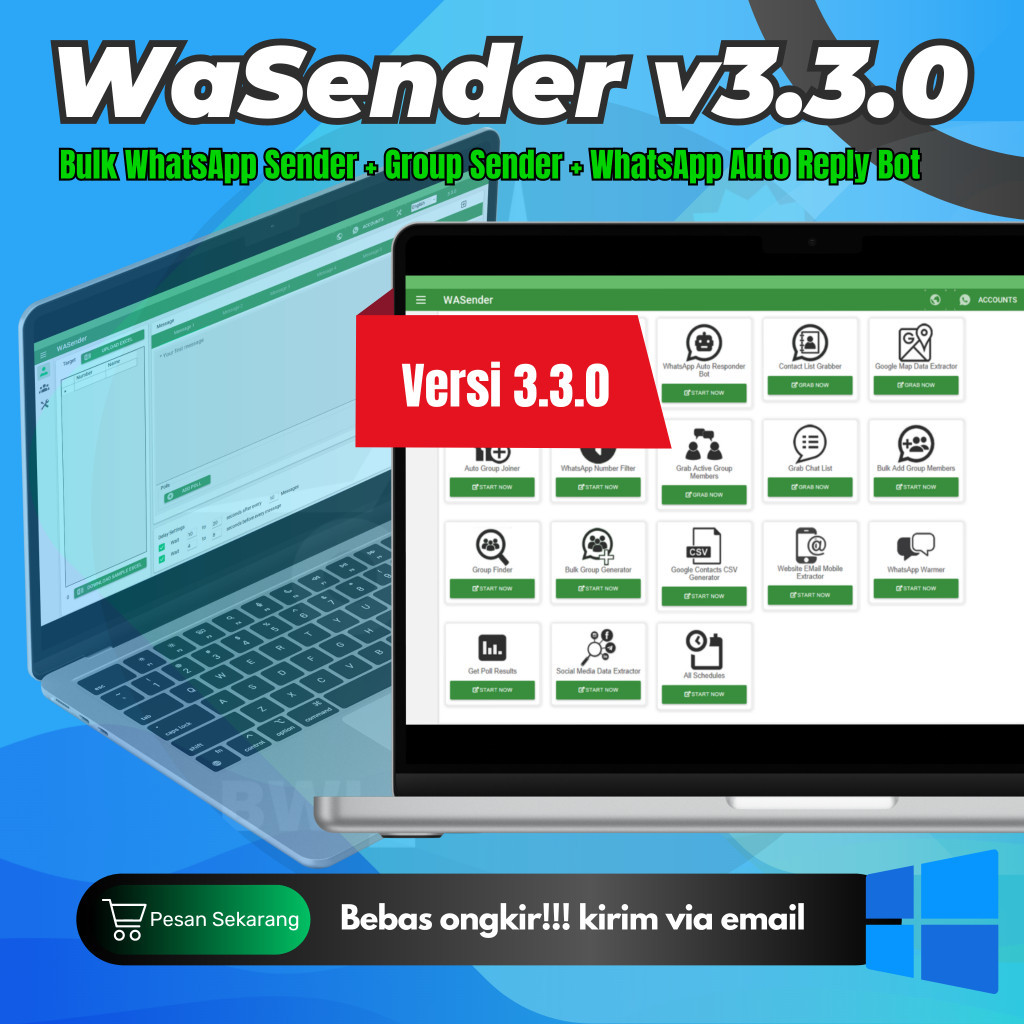 Jual WaSender Bulk WA Sender Terbaru - Broadcast WA 2024 | Shopee Indonesia