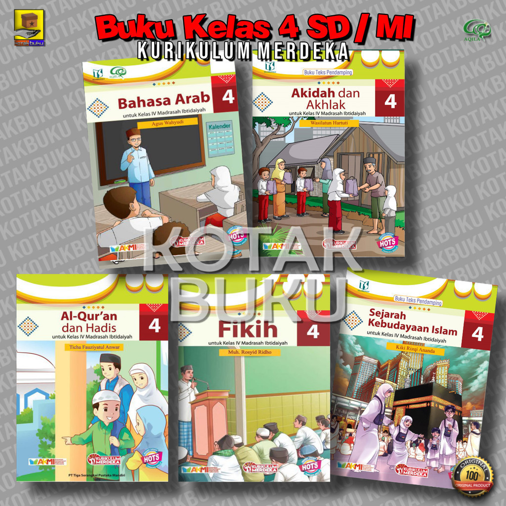Jual Buku Kelas 4 SD / MI Kurikulum Merdeka / Aqila / Tiga Serangkai | Shopee Indonesia