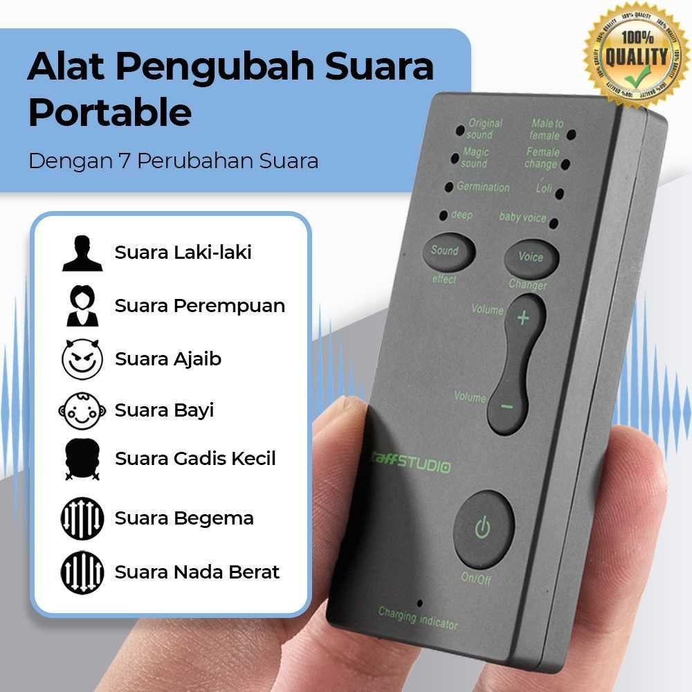 Jual ( COD BISA ) TaffSTUDIO Alat Pengubah Suara Voice Changer Mini ...