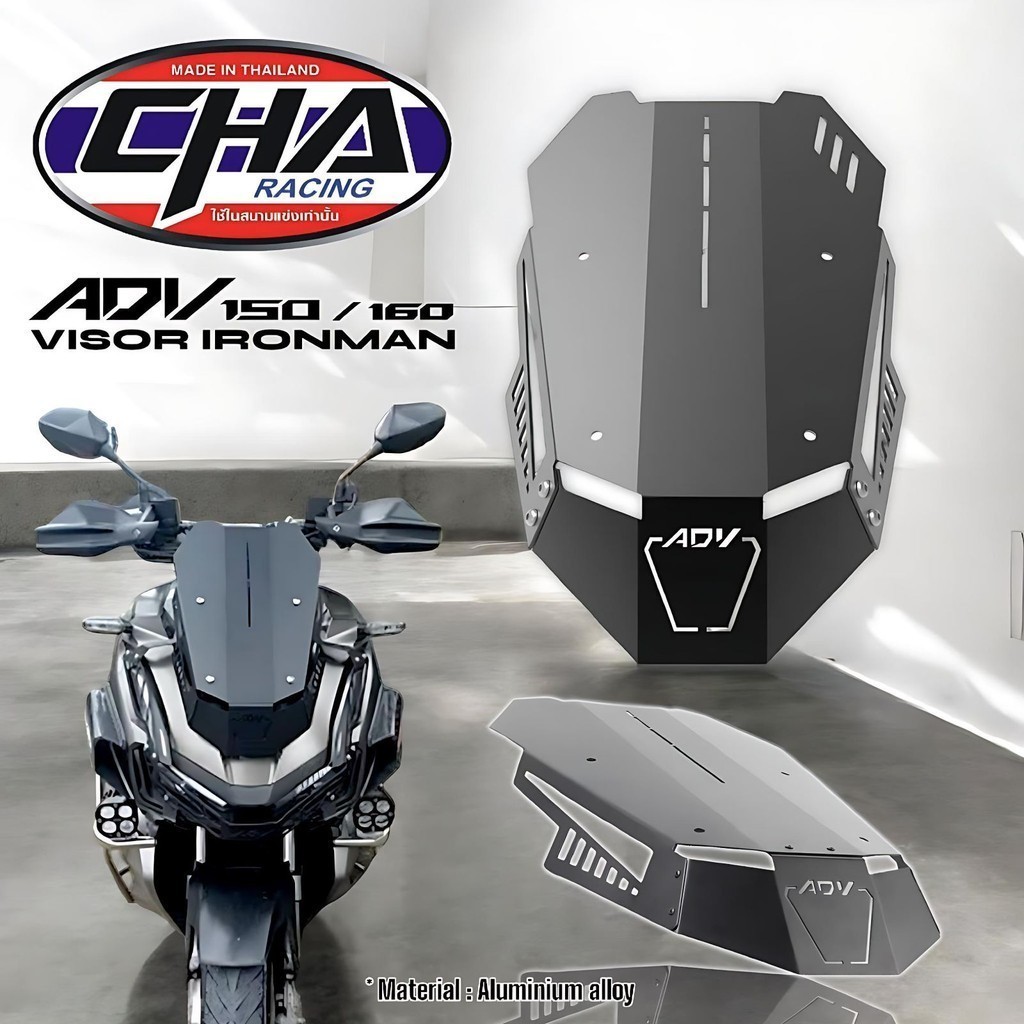 Jual Windshield Aluminium/Visor/Cover Honda ADV 150 160 Model IRONMAN ...