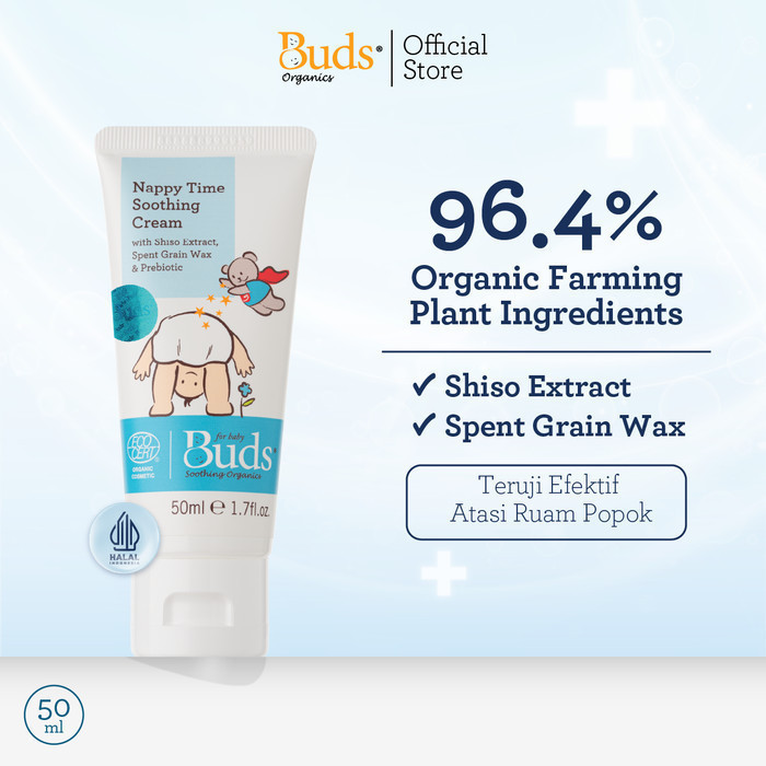 Jual Buds Organics Nappy Time Soothing Cream - Lotion Ruam Popok Bayi ...