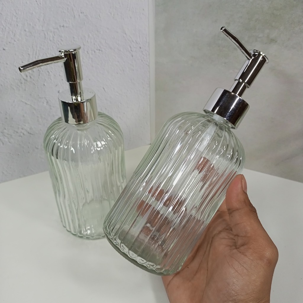 Jual DISPENSER SABUN CAIR KACA ESTETIK TEMPAT SABUN CAIR BOTOL SABUN ...