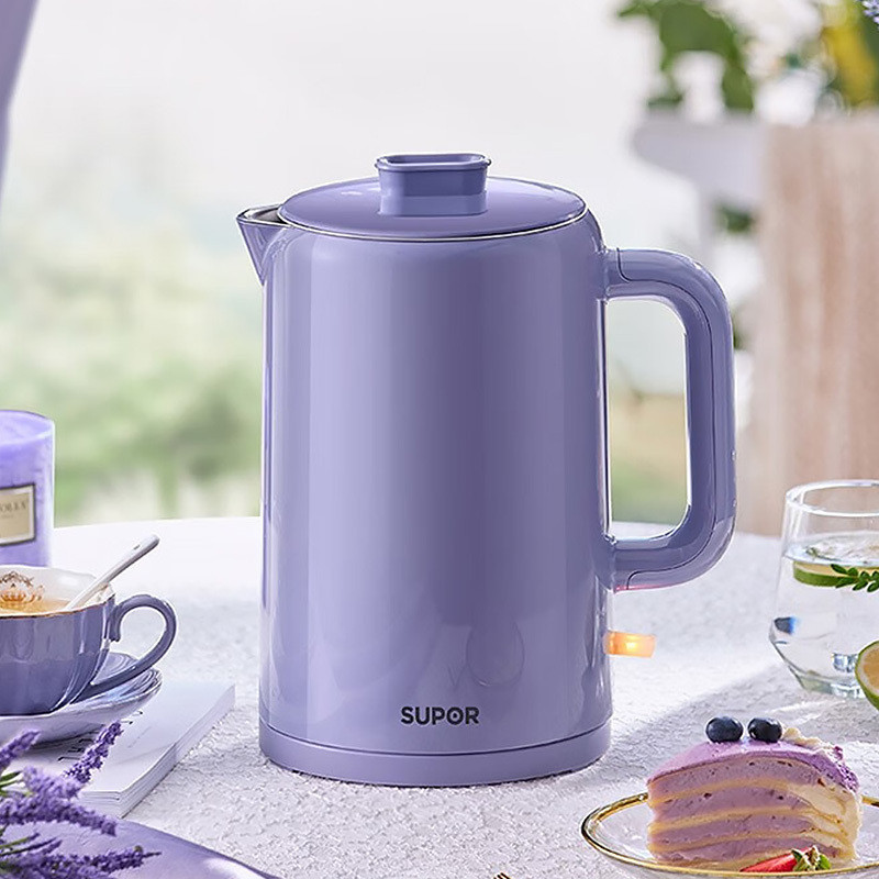 Jual Purple Electric Kettle Boiling Water 304Stainless Steel Automatic ...