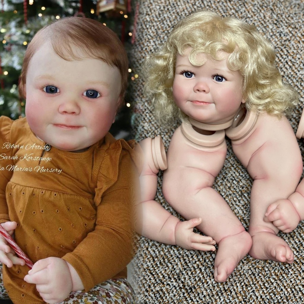 Jual 26Inch Cuddly June Kit Reborn With Rooted Hair 3D Painted Skin ...