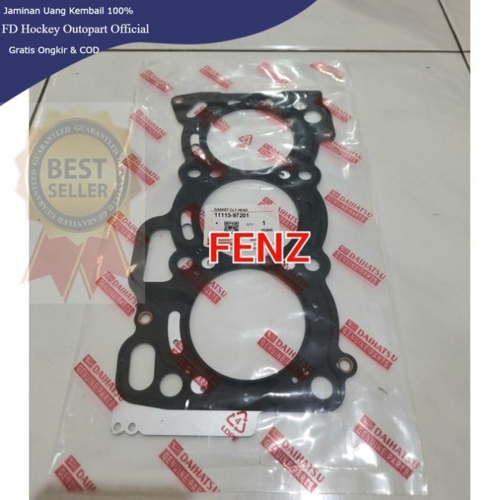 Jual paking only paking cylinder head deksel xenia 1.0 1000cc non vvti plat/besi | Shopee Indonesia