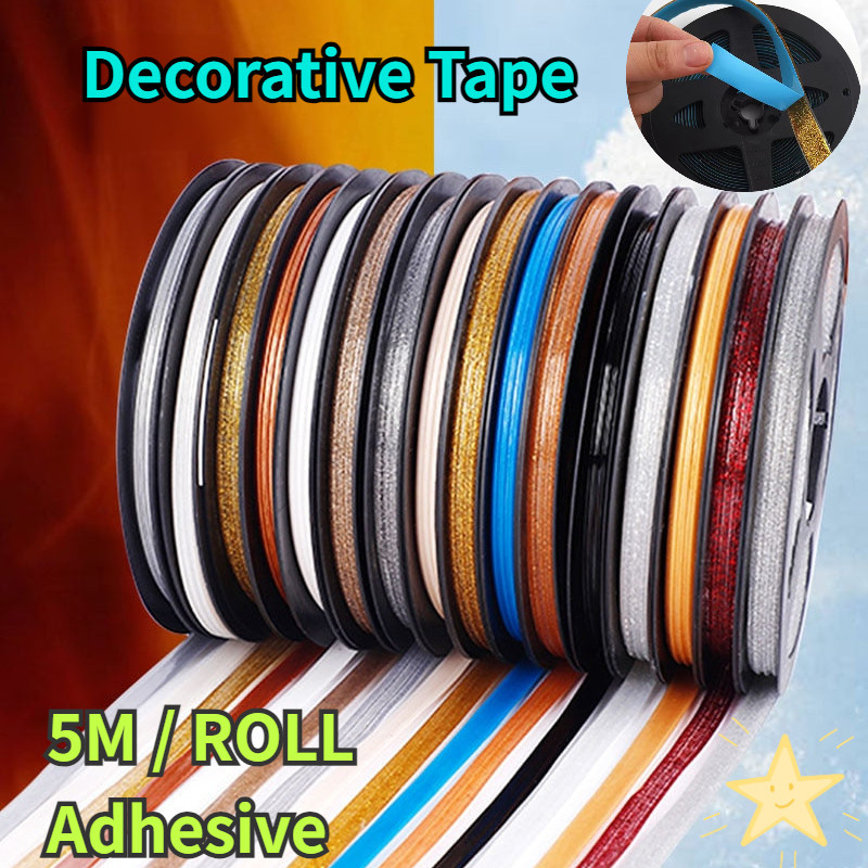 Jual 5M List Plat Tape Perekat Sticker Anti Jamur Air Minyak PVC ...