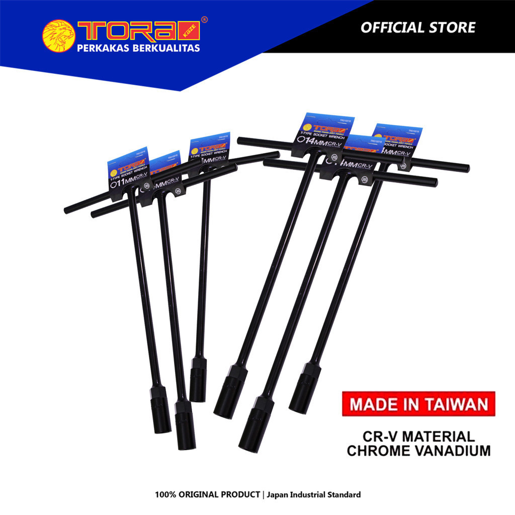 Jual TORA Kunci Sok T 7 - 19 mm Satuan Terlengkap - Kunci Shock Sock T ...