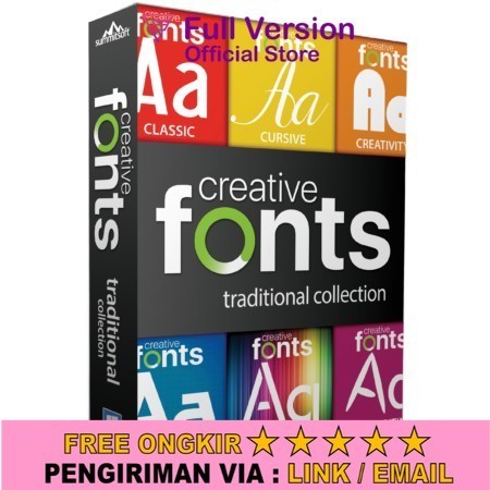 Jual Summitsoft Creative Fonts Collection - Aplikasi Kumpulan Koleksi ...