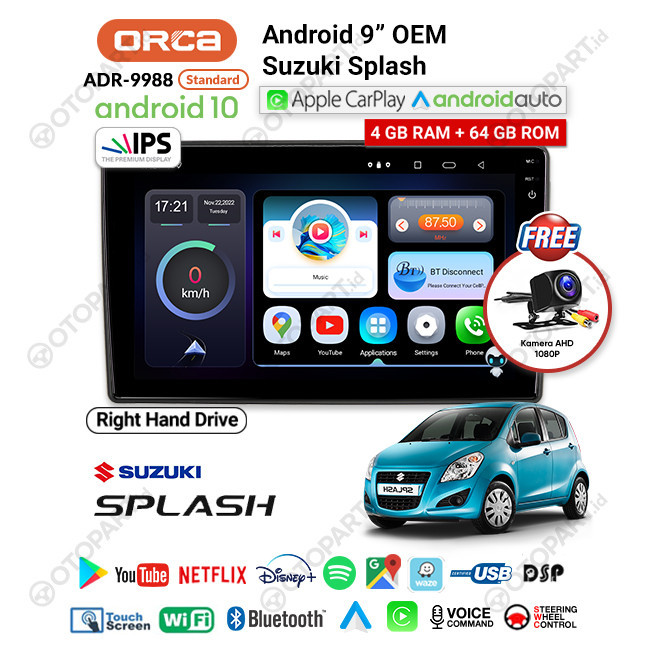 Jual Head Unit TV Android 9″ inch OEM Suzuki Splash RHD | Shopee Indonesia