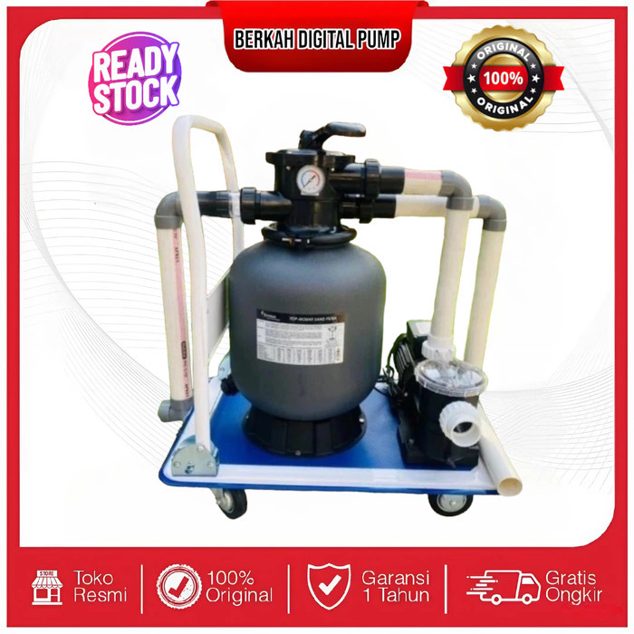 Jual Pompa Air Kolam Renang 1HP + Sand Filter 16" Paket Kolam 1 hp ...