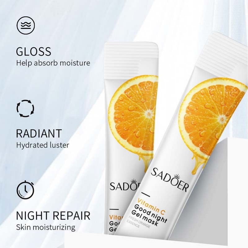 Jual SADOER Vitamin C Good Night Gel Mask Sachet Melembabkan Hidrasi Kulit Moisturize Skin Care ...