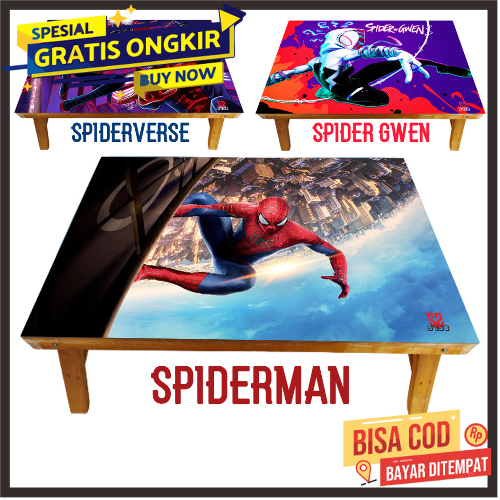 Jual Meja kayuLipat Karakter SPIDERMAN SPIDER VERSE GWEN STACY | Shopee ...