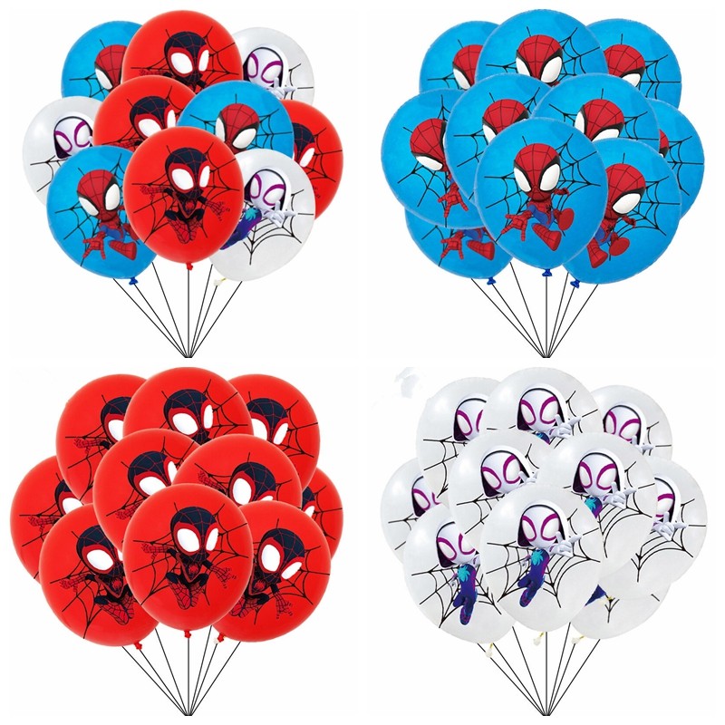 Jual 10/30pcs Spidey And His Amazing Friends Latex Balloons Bouquet ...