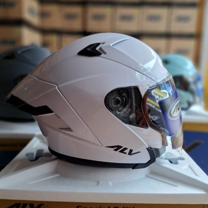 Jual Helm ALV ULTRON PRO SNI HELM HALF FACE TERBARU - White, M | Shopee ...