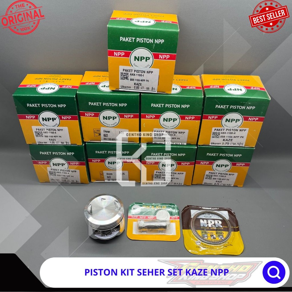 Jual PISTON KIT KAZE NPP OS STD 25 50 75 100 125 150 175 200 SEHER ...