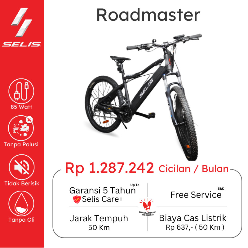 Jual SEPEDA LISTRIK SELIS TIPE ROADMASTER | Shopee Indonesia