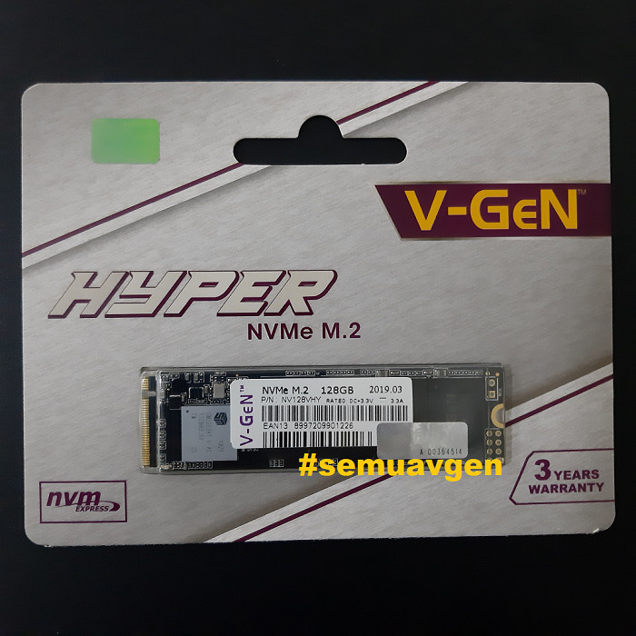 Jual SSD V-GEN M.2 NVMe 128GB HYPER | Shopee Indonesia