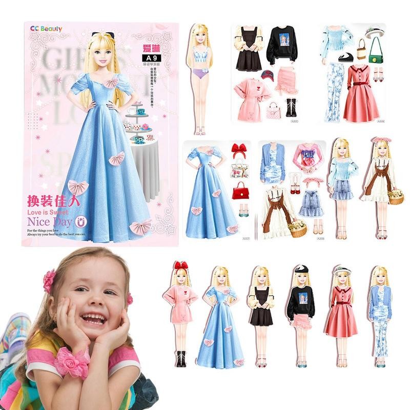 Jual Magnetic Dress Up Safe And Harmless Princess Dress Up Doll Set ...
