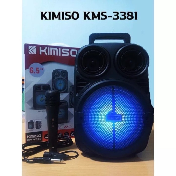 Jual Speaker Bloetooth Portable Kimiso KM-3381 // Speaker Karaoke + Mic ANUGERAH SHOPEE | Shopee ...