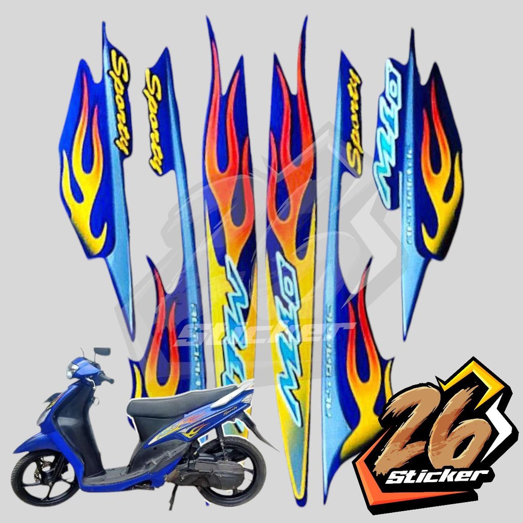 Jual STICKER STIKER POLET LIS STRIPING MOTOR FULL BODY YAMAHA MIO OLD ...