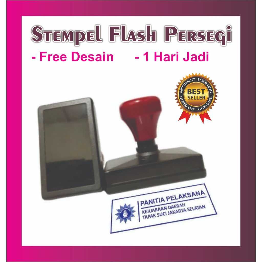 Jual Stempel persegi Perusahaan, logo, nama tandatangan, lunas stample ...
