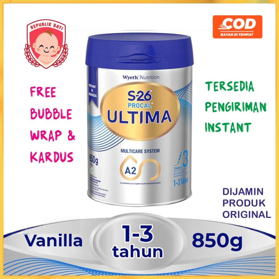 Jual S26 S-26 Procal 3 ULTIMA Vanilla Vanila 850 gram MURAH FREE DUS ...