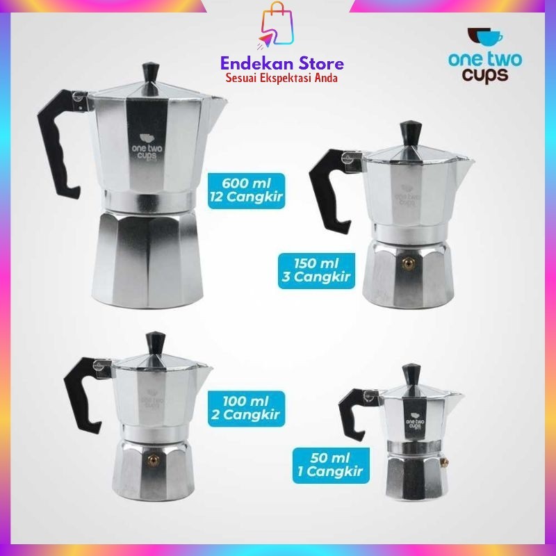 Jual Moka Pot Ukuran Jumbo 12 Cup 600ml Model Klasik Coffee Maker ...