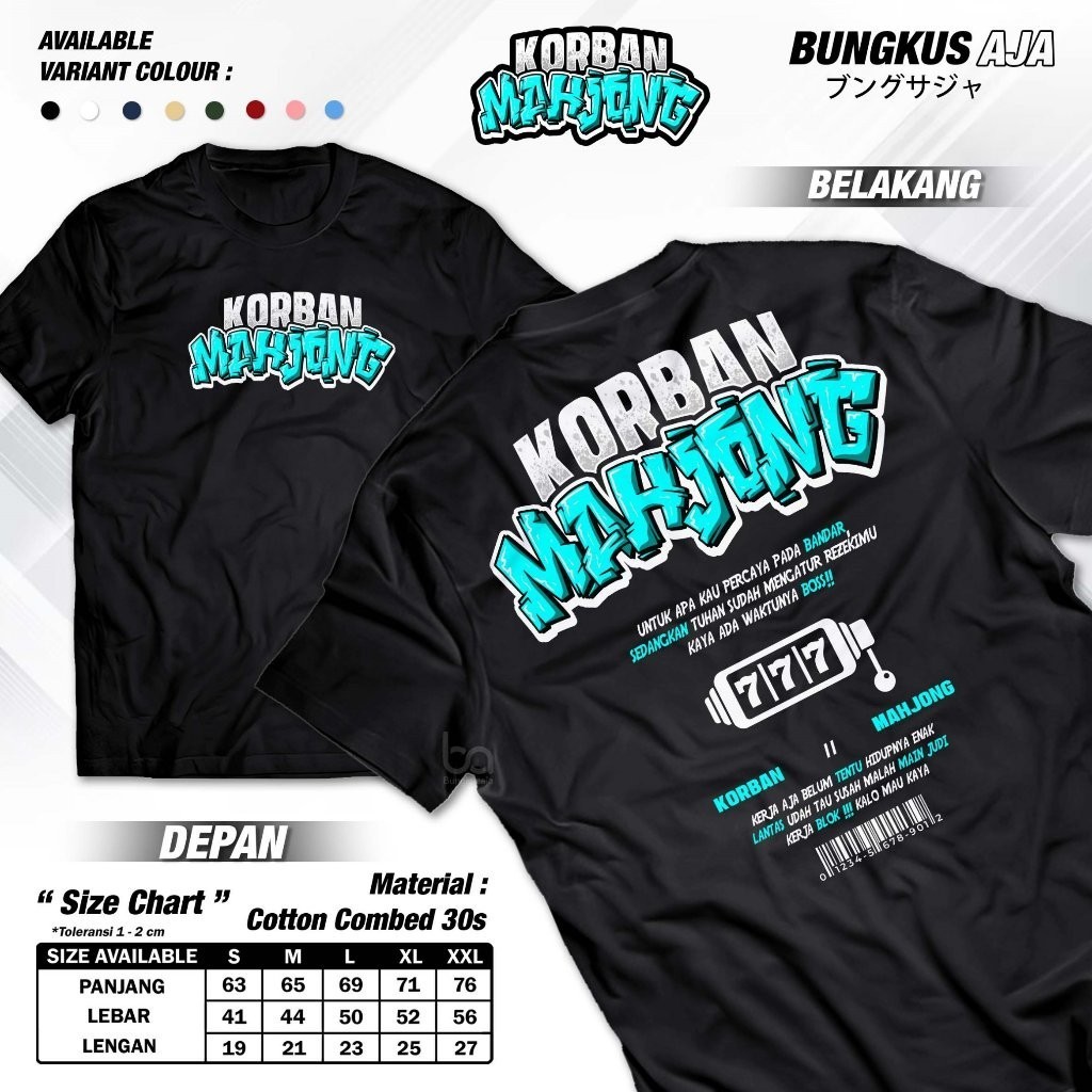 Jual Kaos Korban Mahjong Kaya Ada Waktunya - Baju Game Online Slot Mahjong Ways 2 Dragon Packoy ...
