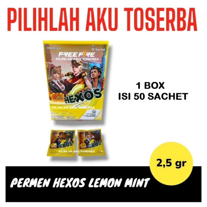 Jual Permen HEXOS Rasa LEMON MINT - ( HARGA 1 BOX ) | Shopee Indonesia