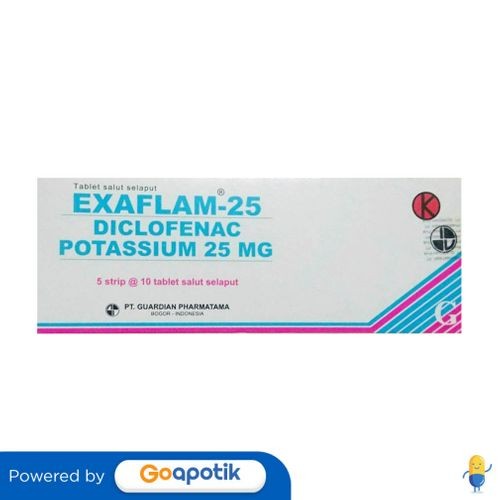 Jual Exaflam 25 Mg Box 50 Tablet | Shopee Indonesia