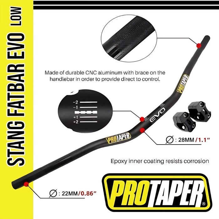 Jual Stang Fatbar PROTAPER EVO Type LOW Universal Promo / Termurah ...
