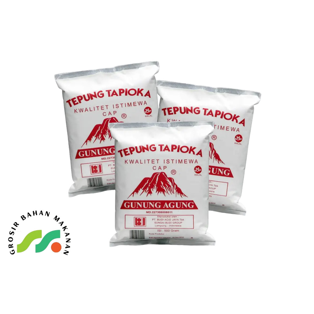 Jual TEPUNG TAPIOKA GUNUNG AGUNG 500 GRAM PER PCS | Shopee Indonesia