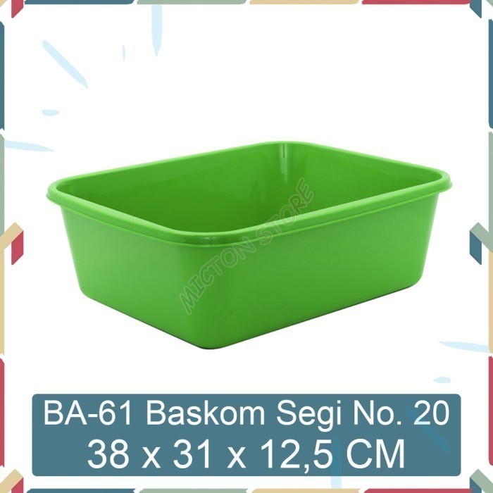 Jual BEZTON Lion Star Basic Home BA-61 Baskom Segi No. 20 Bak Air ...