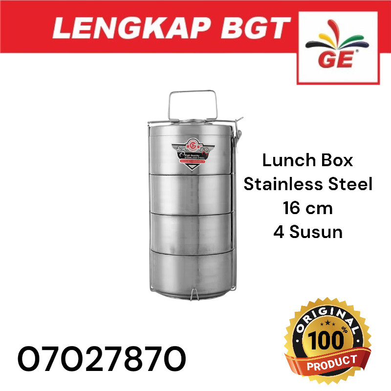 Jual Lunch Box / Rantang Stainless 4 Susun 16 cm - 07027870 | Shopee ...