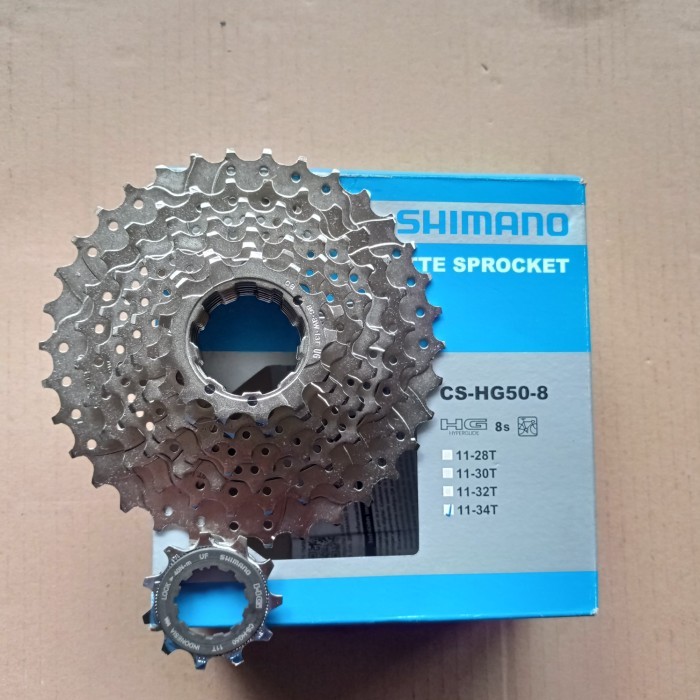 Jual sprocket freewheel shimano 8speed 8 speed 11-34T CLARIS HG50 ...