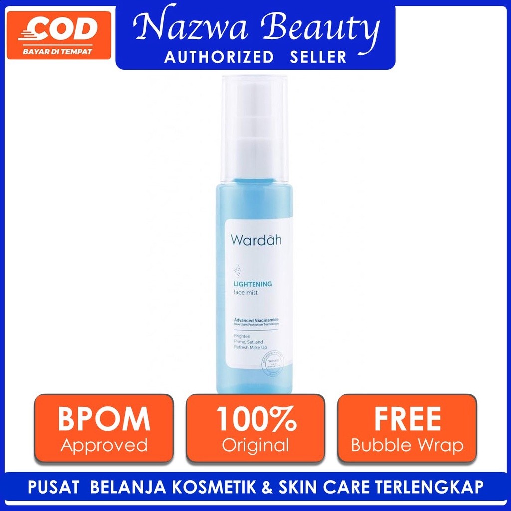 Jual Wardah Lightening Face Mist 60 ml - Spray untuk primer, setting ...
