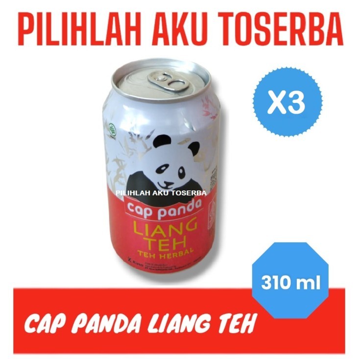 Jual Minuman LIANG TEH cap PANDA kemasan KALENG 310 ml - ( HARGA 3 ...