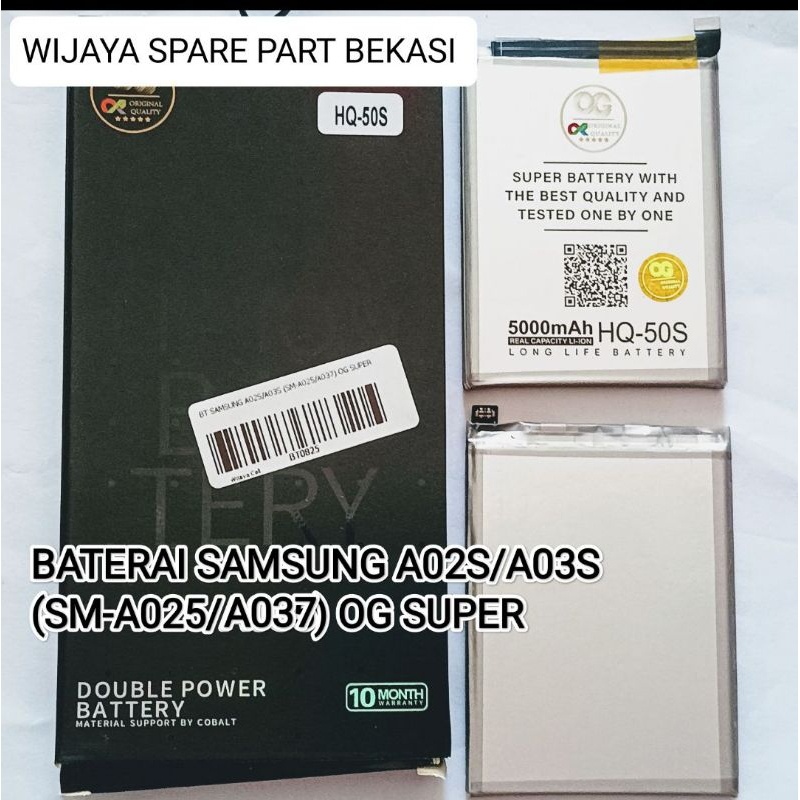 Jual BATERAI SAMSUNG A02S/A03S (SM-A025/A037) OG SUPER, HQ-50S | Shopee Indonesia