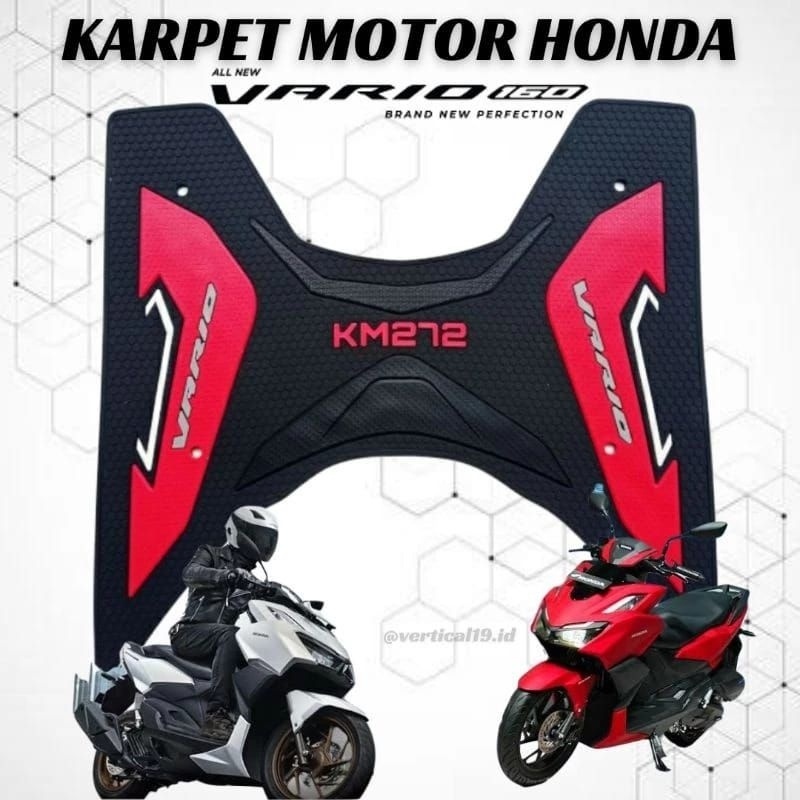 Jual Karpet motor Vario 160 Abs Vario 160 CBS Rubber Premium Pijakan Kaki Vario 160 motor ...