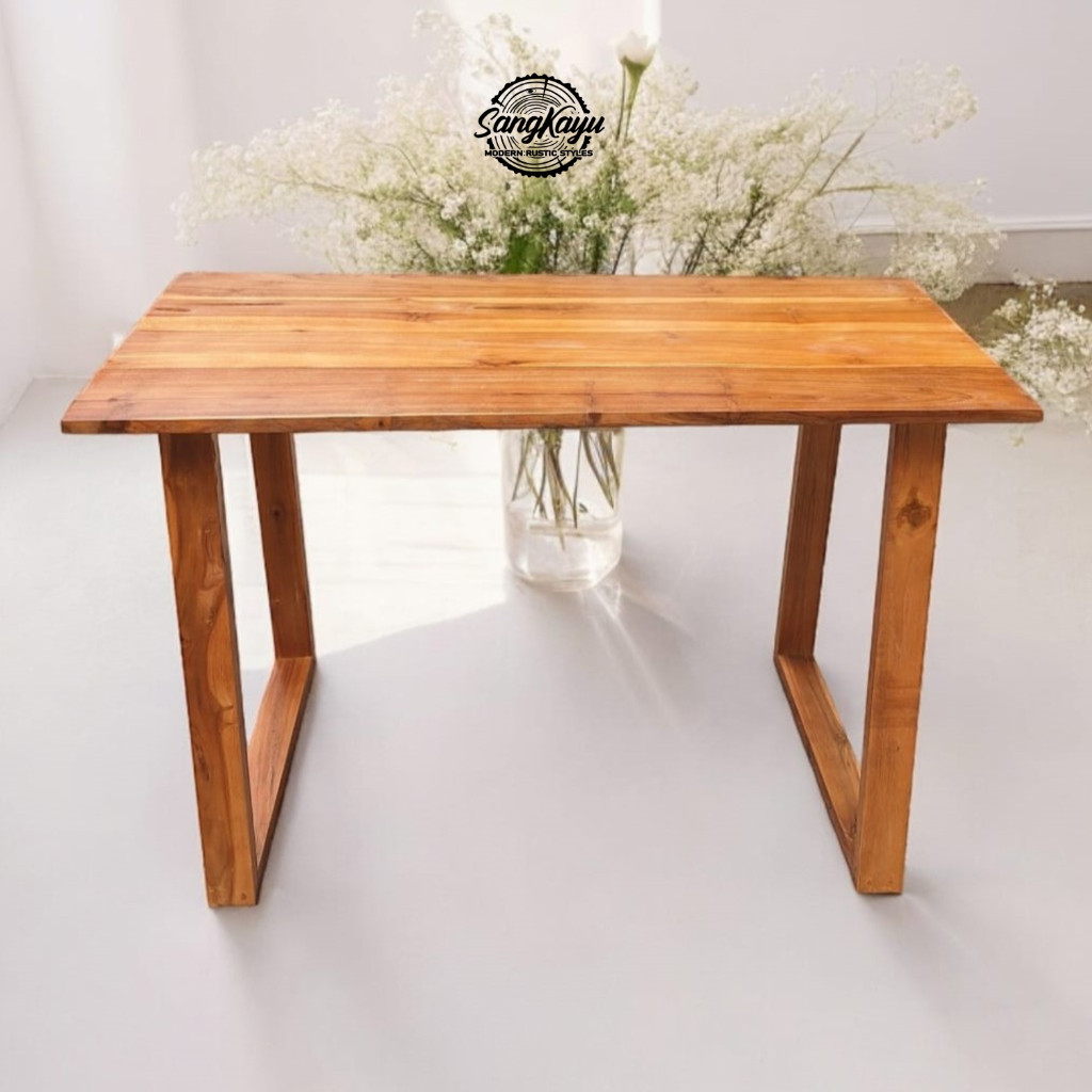 Jual SangKayu Meja Kayu Jati Meja Minimalis 120x60x75 cm Meja Kerja ...
