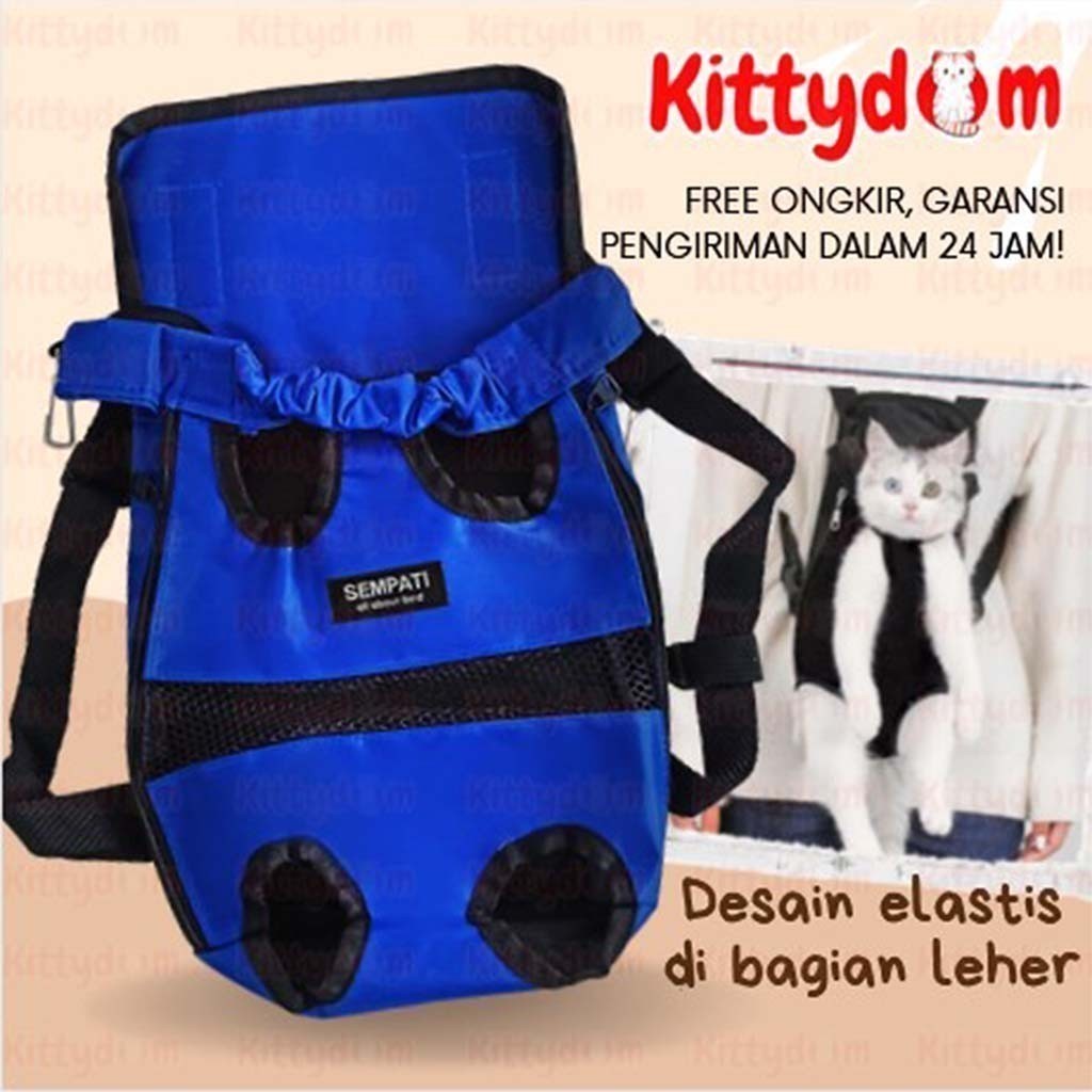 Jual KITTYDOM Tas Kucing Gendong Depan Belakang Pet Travel Bag Pet ...