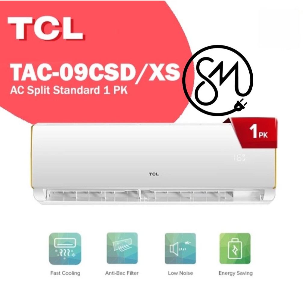 Jual AC TCL 1 Pk TAC-09CSD / XS 1pk TAC09CSDXS Low watt 790 w | Shopee ...