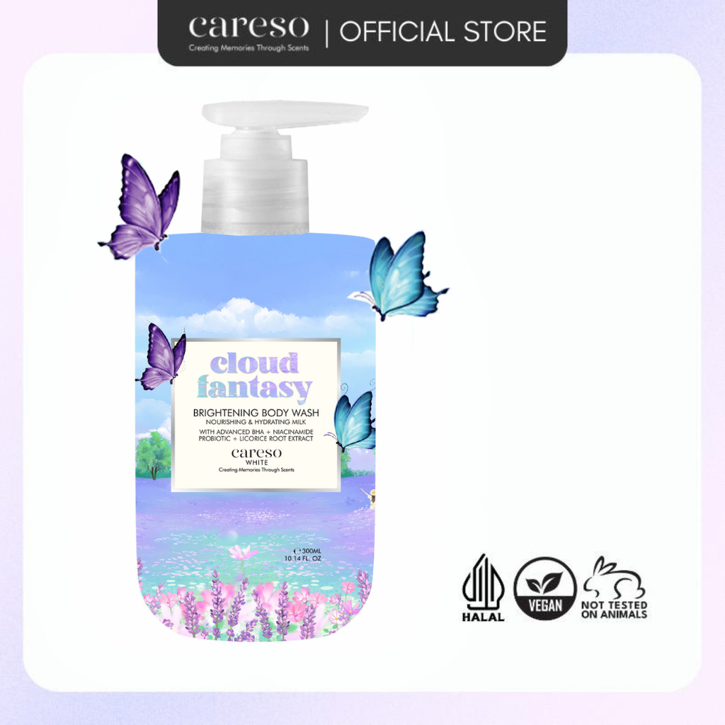 Jual CARESO - Cloud Fantasy Body Wash 300ML | Shopee Indonesia