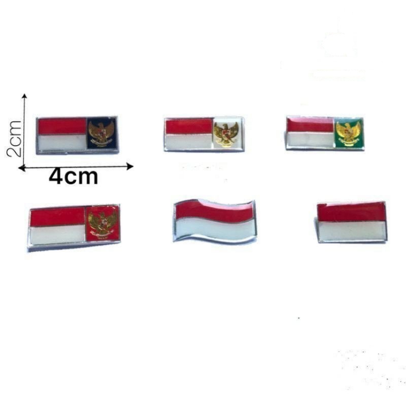 Jual Pin Merah Putih Garuda 2 x 4 cm | Shopee Indonesia