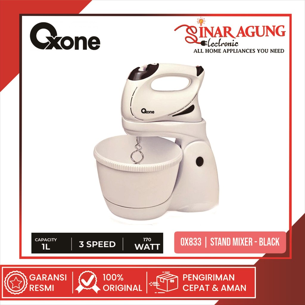 Jual OXONE OX833 / OX833 BLACK MIXER BOWL STAND MIXER - GARANSI RESMI ...