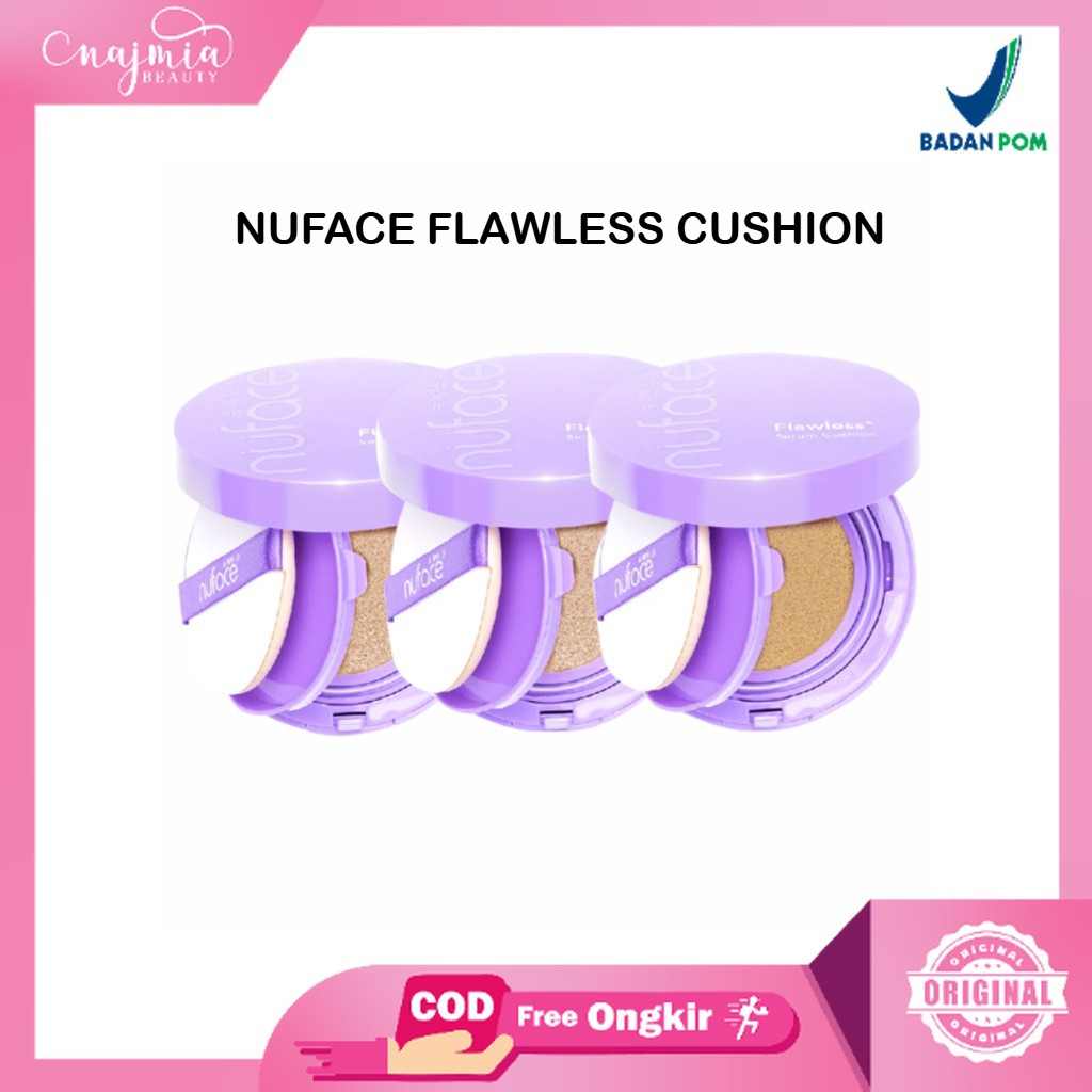 Jual Najmia (Beli 2 lbh murah) Nuface Flawless+ Serum Cushion with SPF ...
