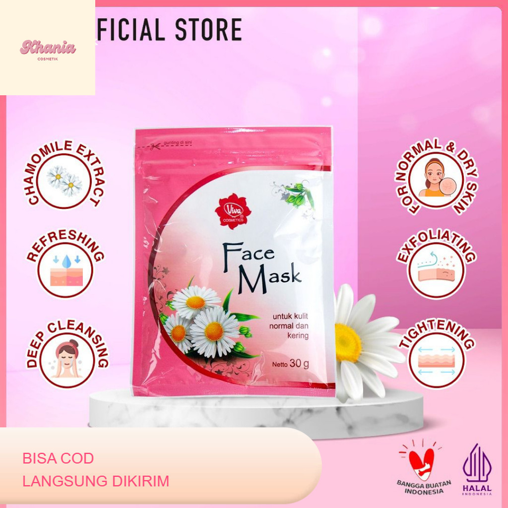Jual Viva Face Mask Untuk Kulit Normal dan Kering 30 gr | Shopee Indonesia