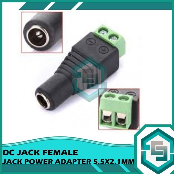 Jual DC Jack Female 5.5x2.1mm – Konektor Power Adapter dengan Terminal ...
